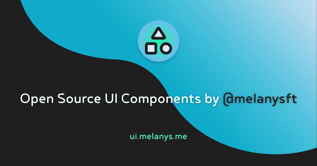 Open Source UI Components by Melanys